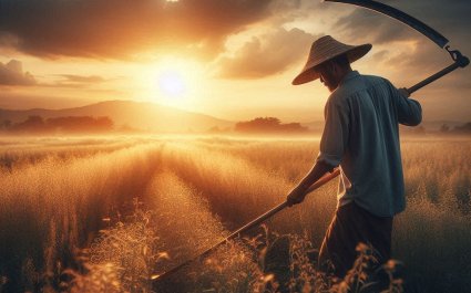 Using a Sickle or Scythe for Weed Control