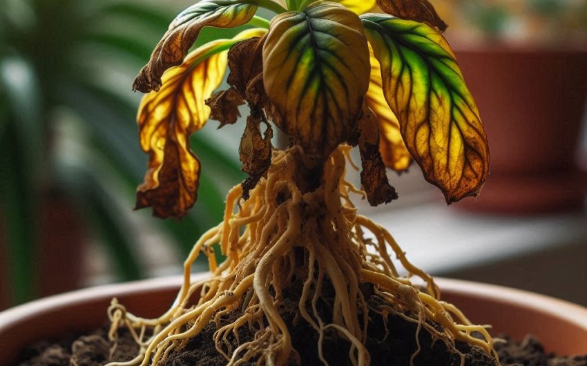How to identify root aphids in houseplants?
